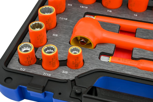 24 Piece 3/8" Drive 12 Point SAE and Metric, Standard Socket and Attac – Dynamic Tools Online