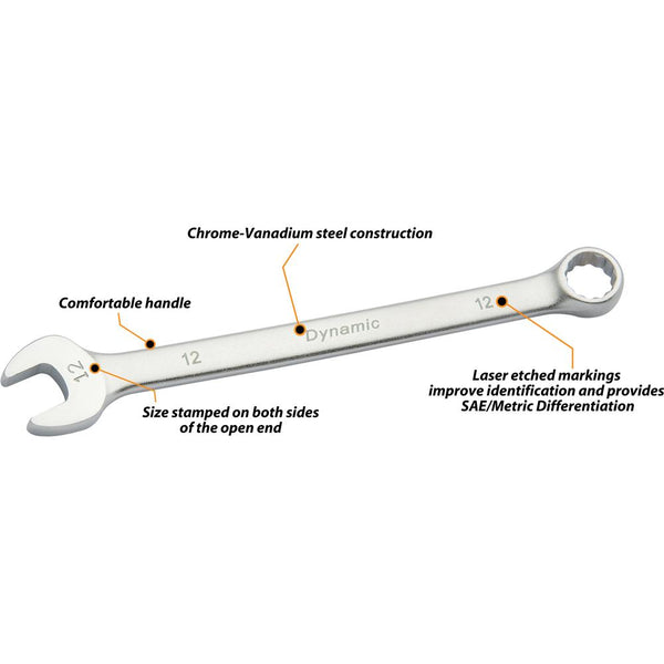 19 Piece Metric Combination Wrench Set, Contractor Series, Satin Finis ...